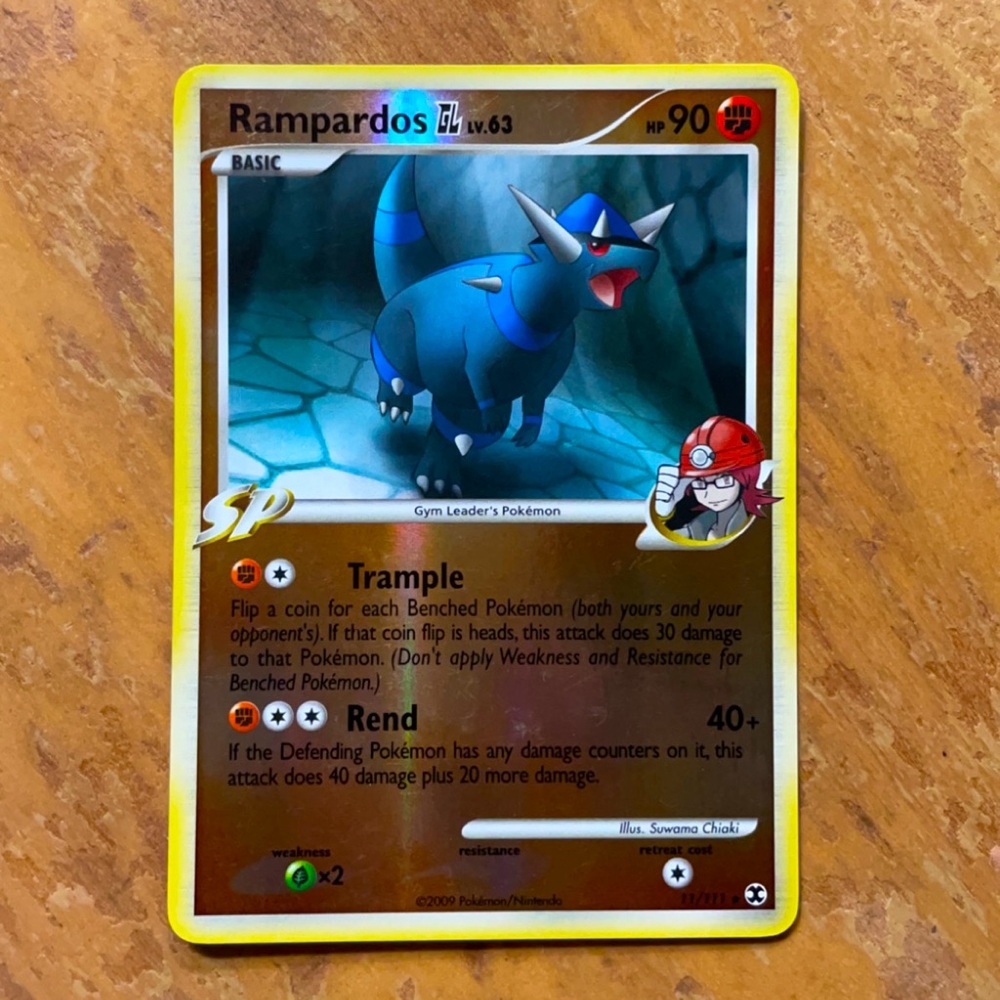 Rampardos 11/111 Holographic Pokemon Card - Gem